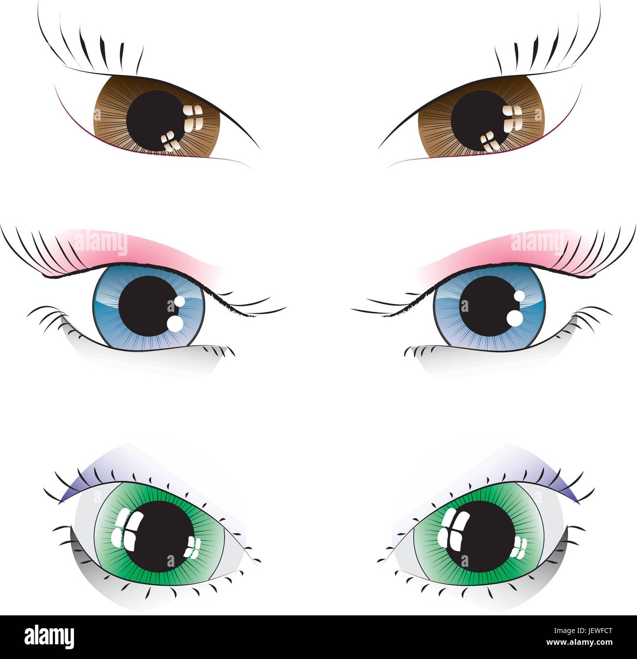 Parts of the human eye Cut Out Stock Images & Pictures - Alamy