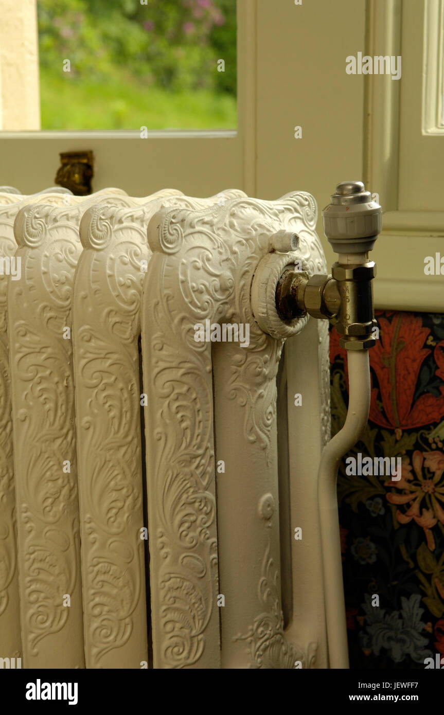Ornate cast iron radiator Stock Photo - Alamy