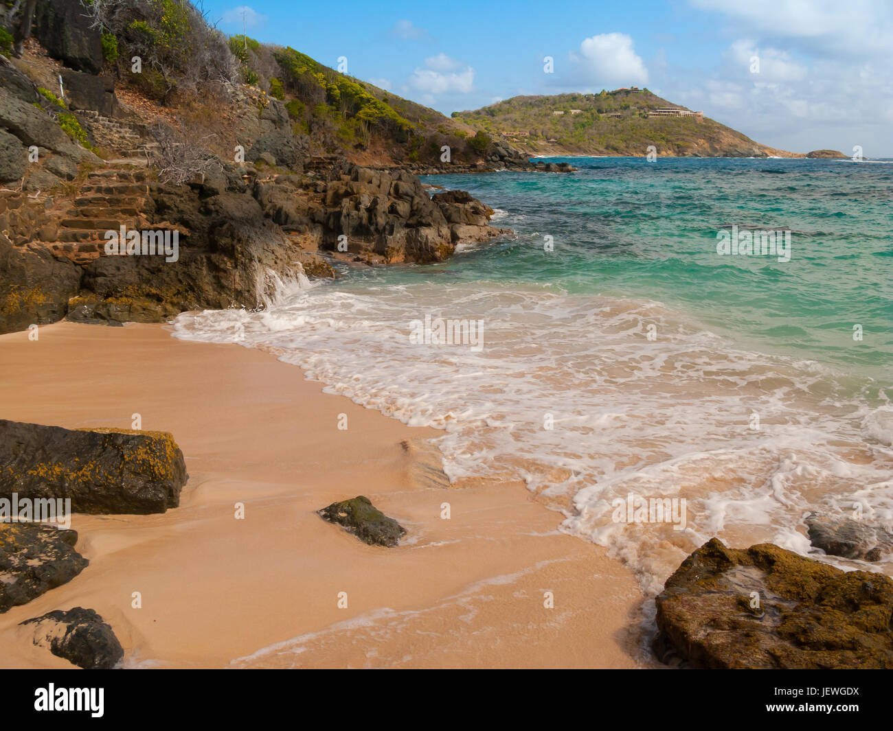 Princess margaret beach mustique hi-res stock photography and images ...