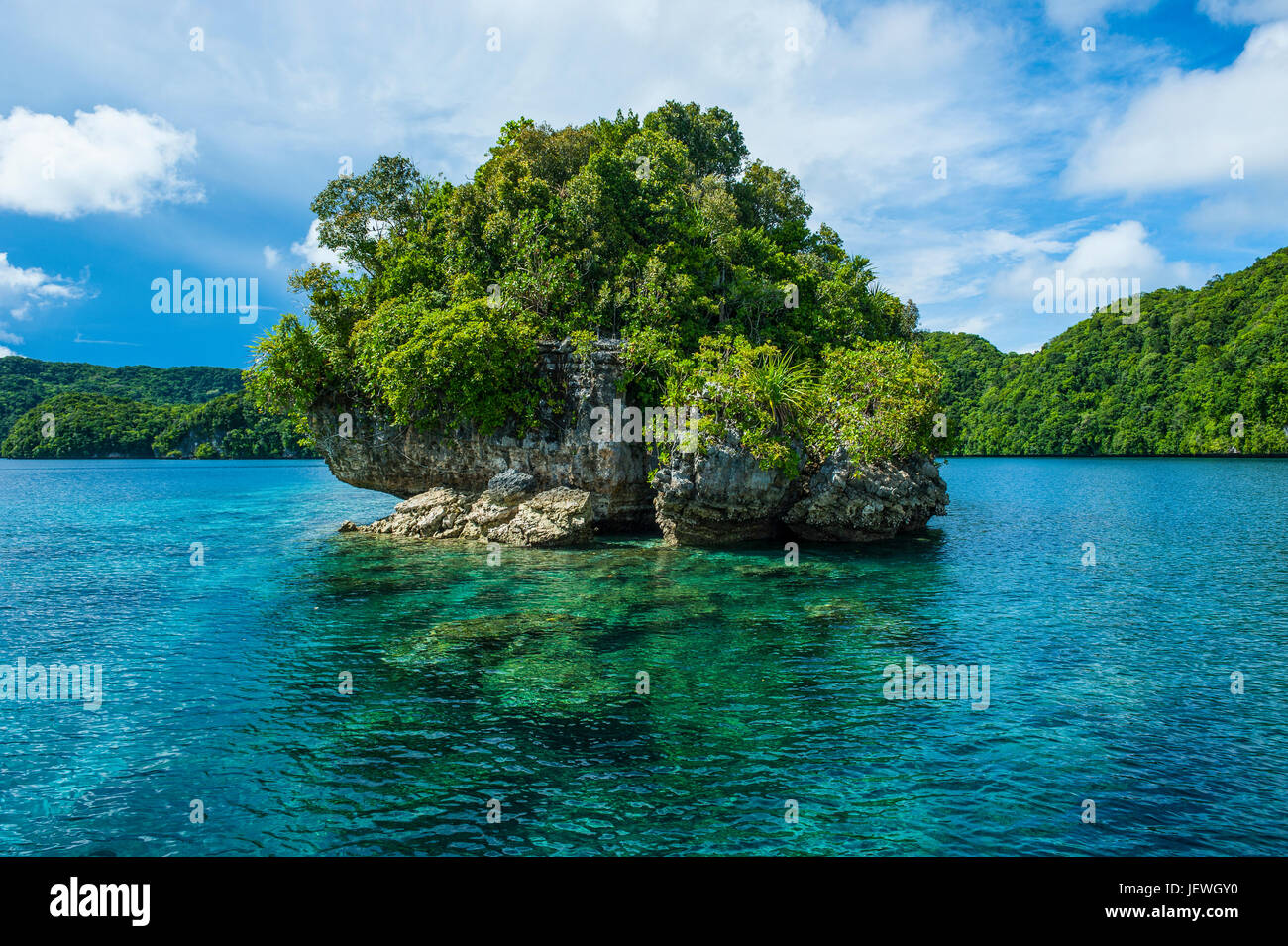 Rock arch in the Rock islands, Palau, Central Pacific Stock Photo - Alamy