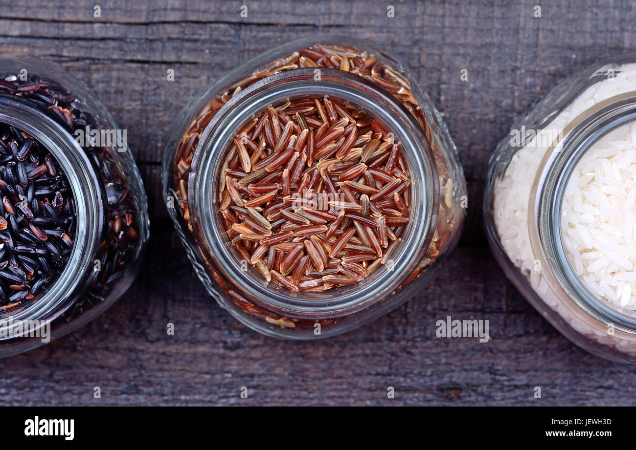 Different jars of rice hi-res stock photography and images - Alamy