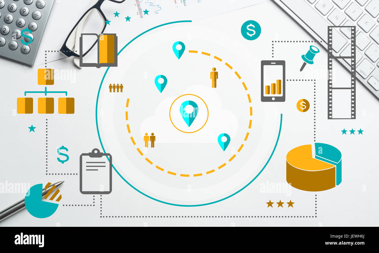 Wireless connection design Stock Photo - Alamy