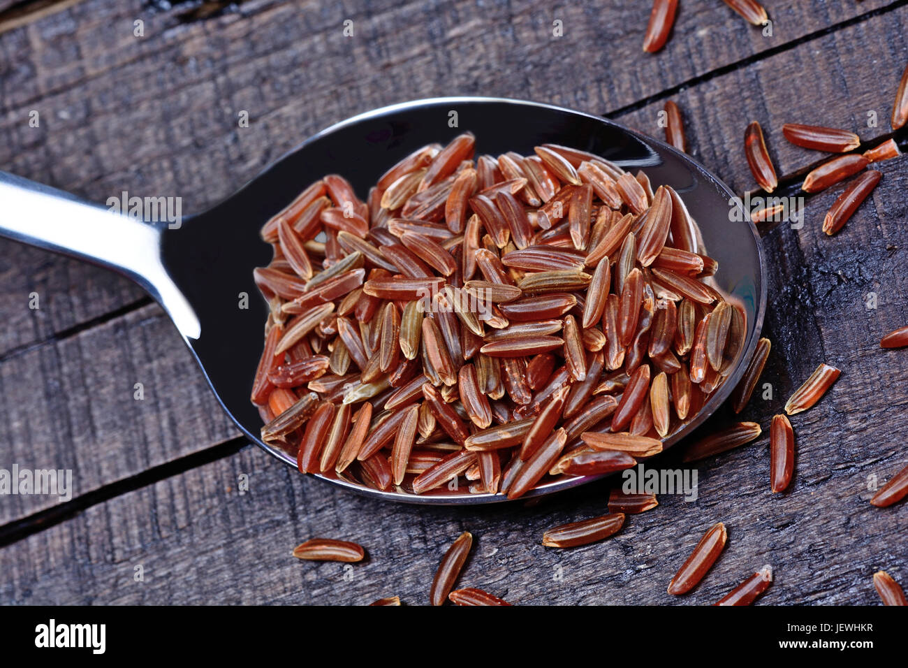 Silver spoon red rice hi-res stock photography and images - Alamy