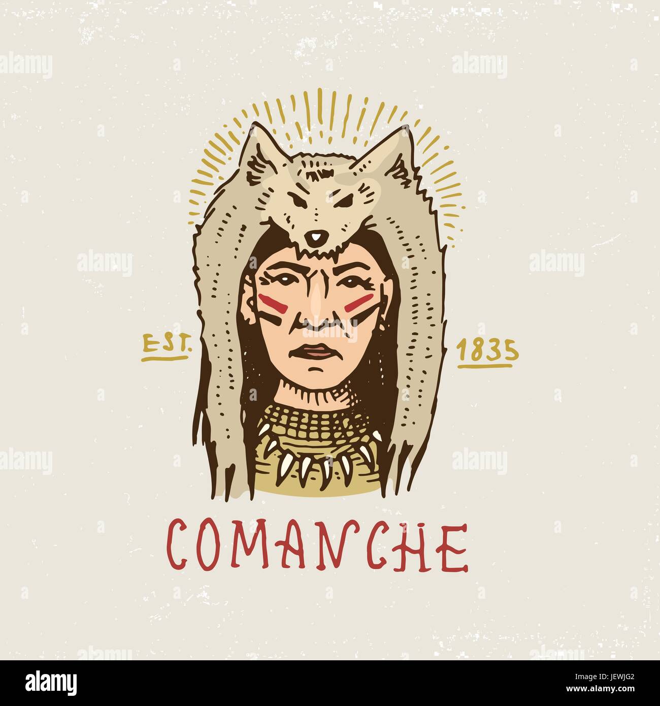 Comanche indian Stock Vector Images - Alamy