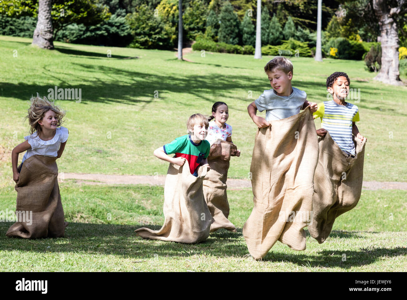 Sack race hi-res stock photography and images - Alamy