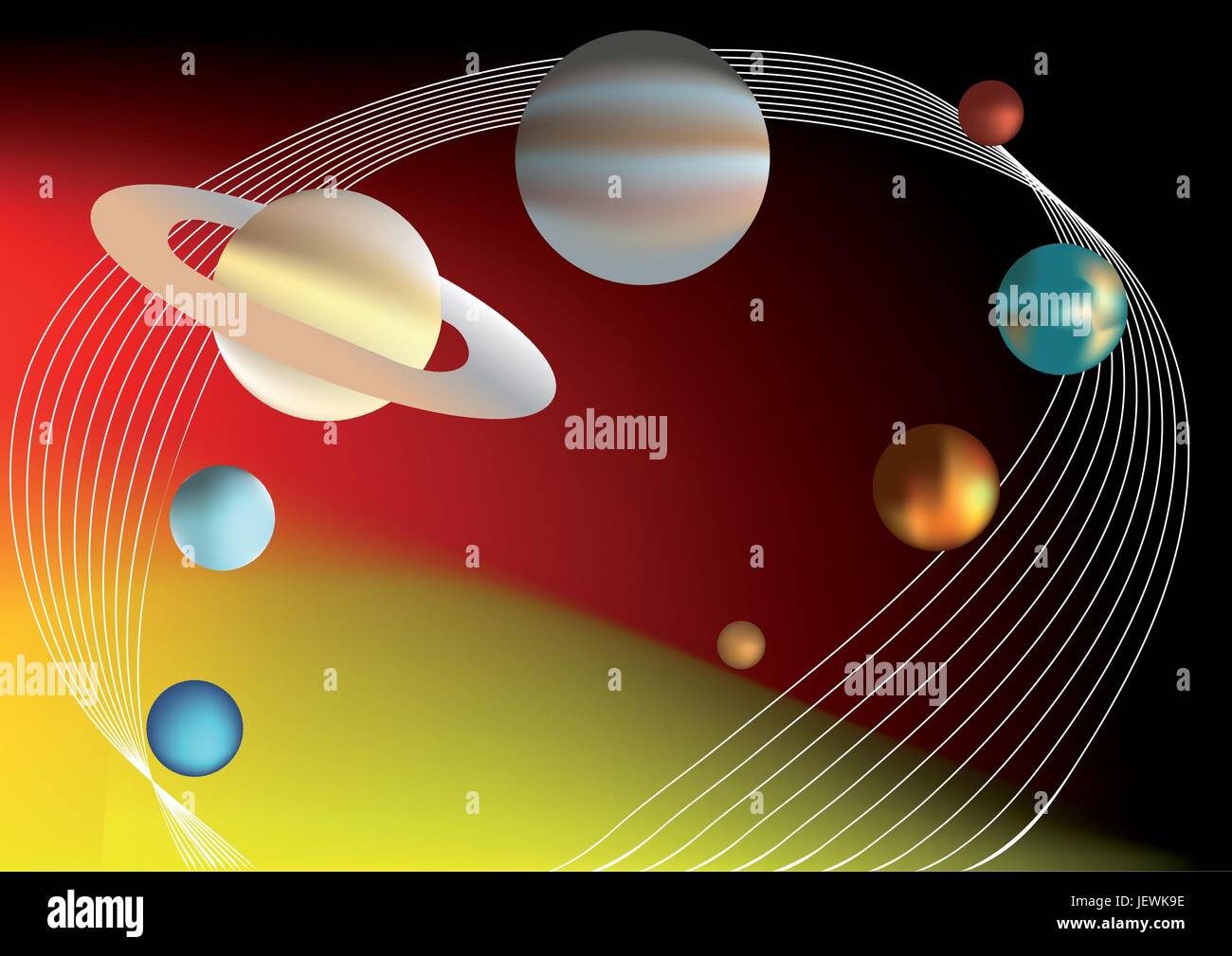 Order of the planets hi-res stock photography and images - Alamy