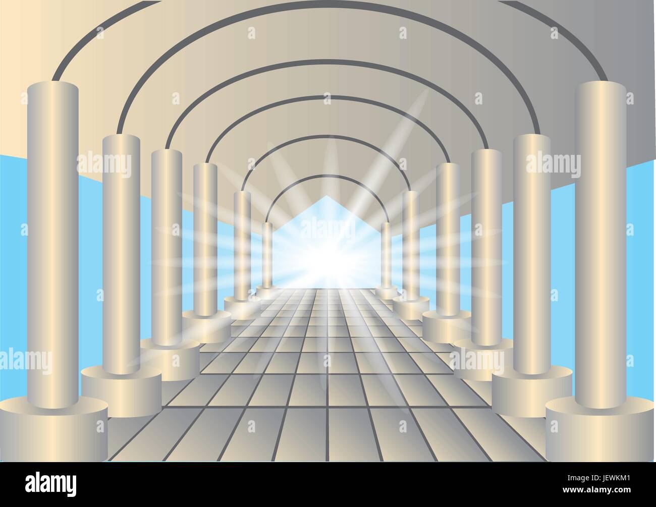 Sun light column Stock Vector Images - Alamy