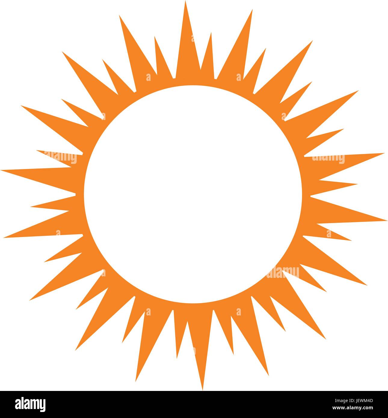 Isolated sun silhouette Stock Vector Image & Art - Alamy