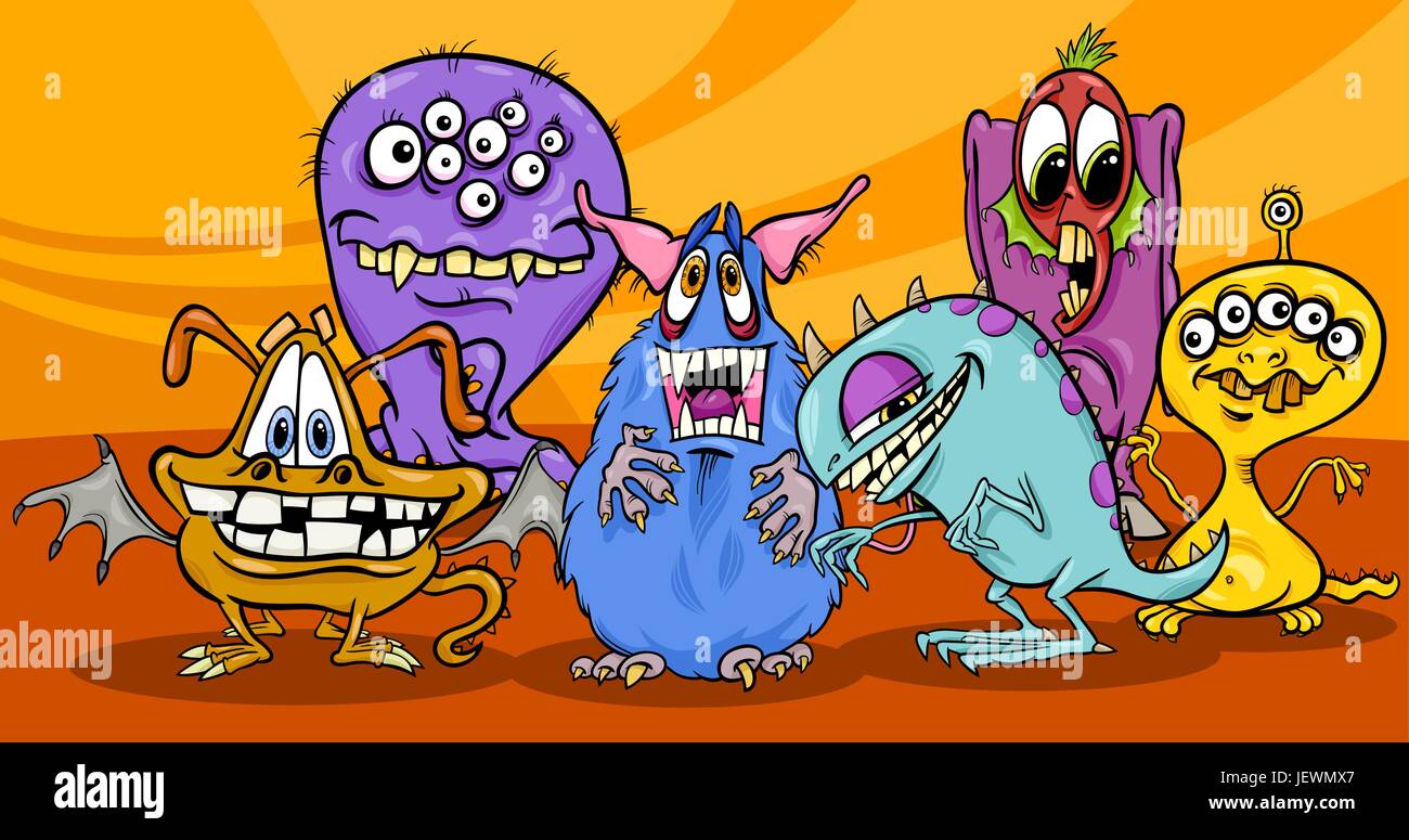 illustration, monster, freak, character, funny, fright, cartoon ...