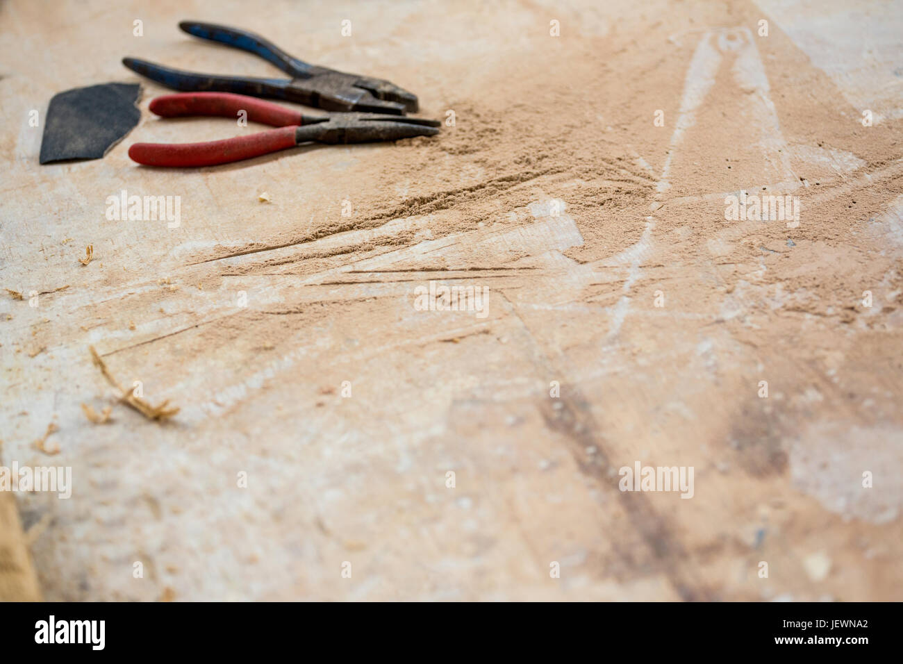 Tools and equipment used for carpentry Stock Photo - Alamy