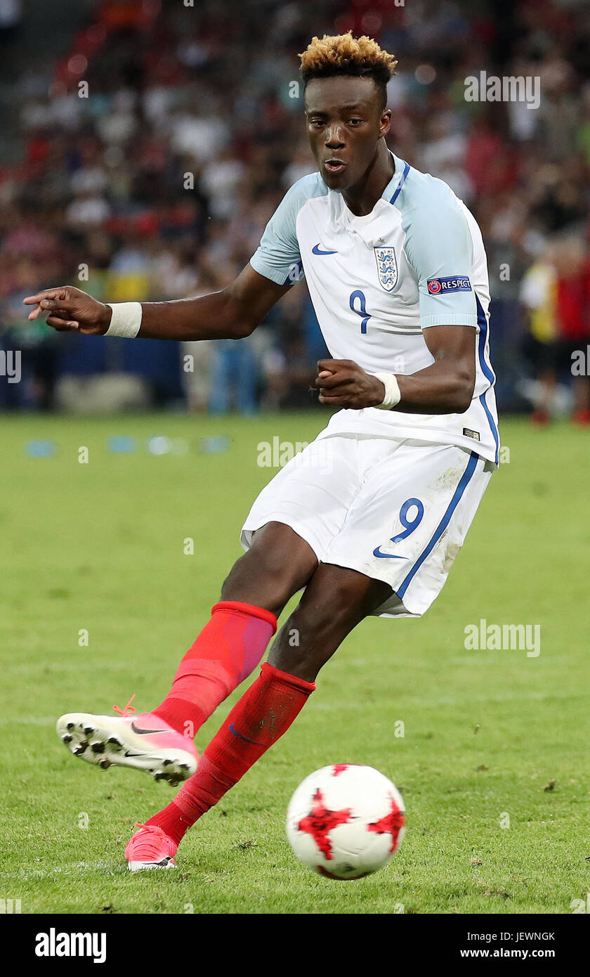 England's Tammy Abraham misses his penalty during the UEFA European ...