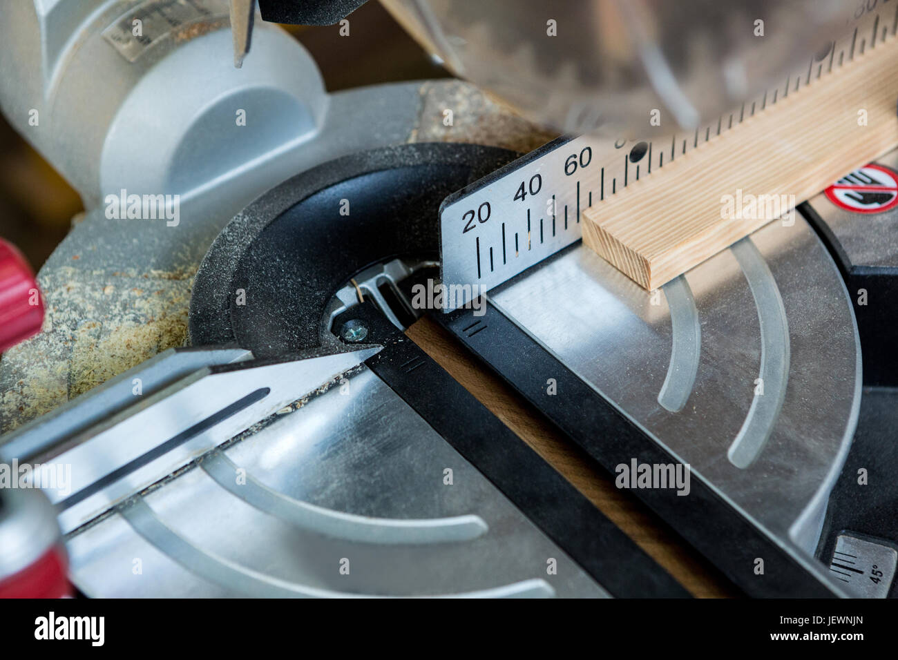 Zoom of carpenters machine Stock Photo - Alamy