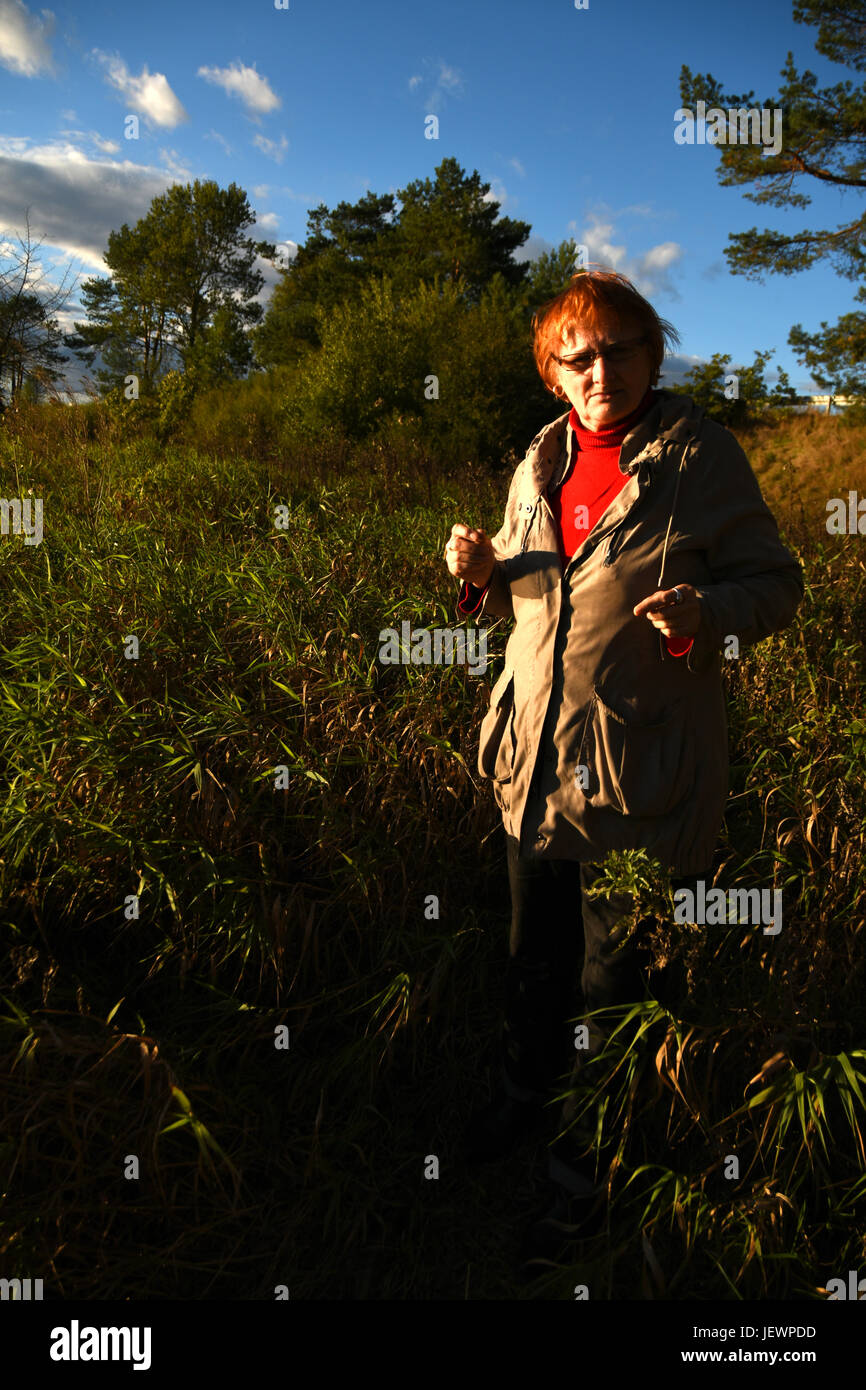 Mature woman in bright hi-res stock photography and images - Alamy