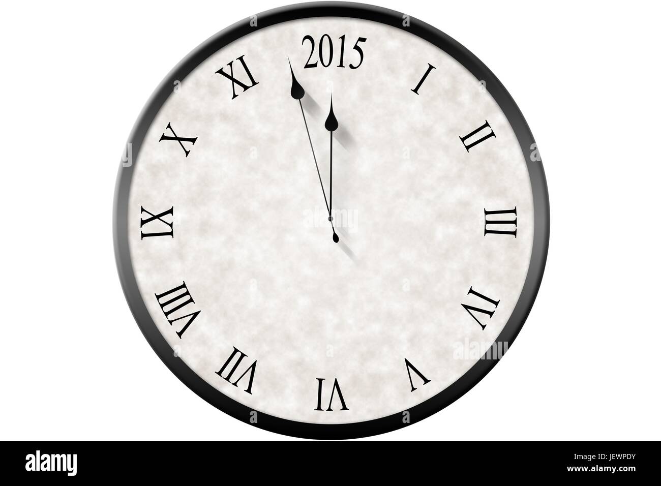 Clock counting down to midnight Stock Photo - Alamy