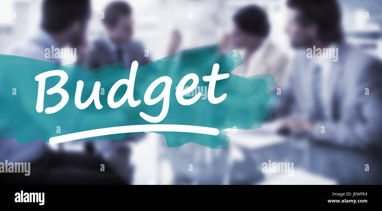 Composite image of word budget underlined Stock Photo - Alamy