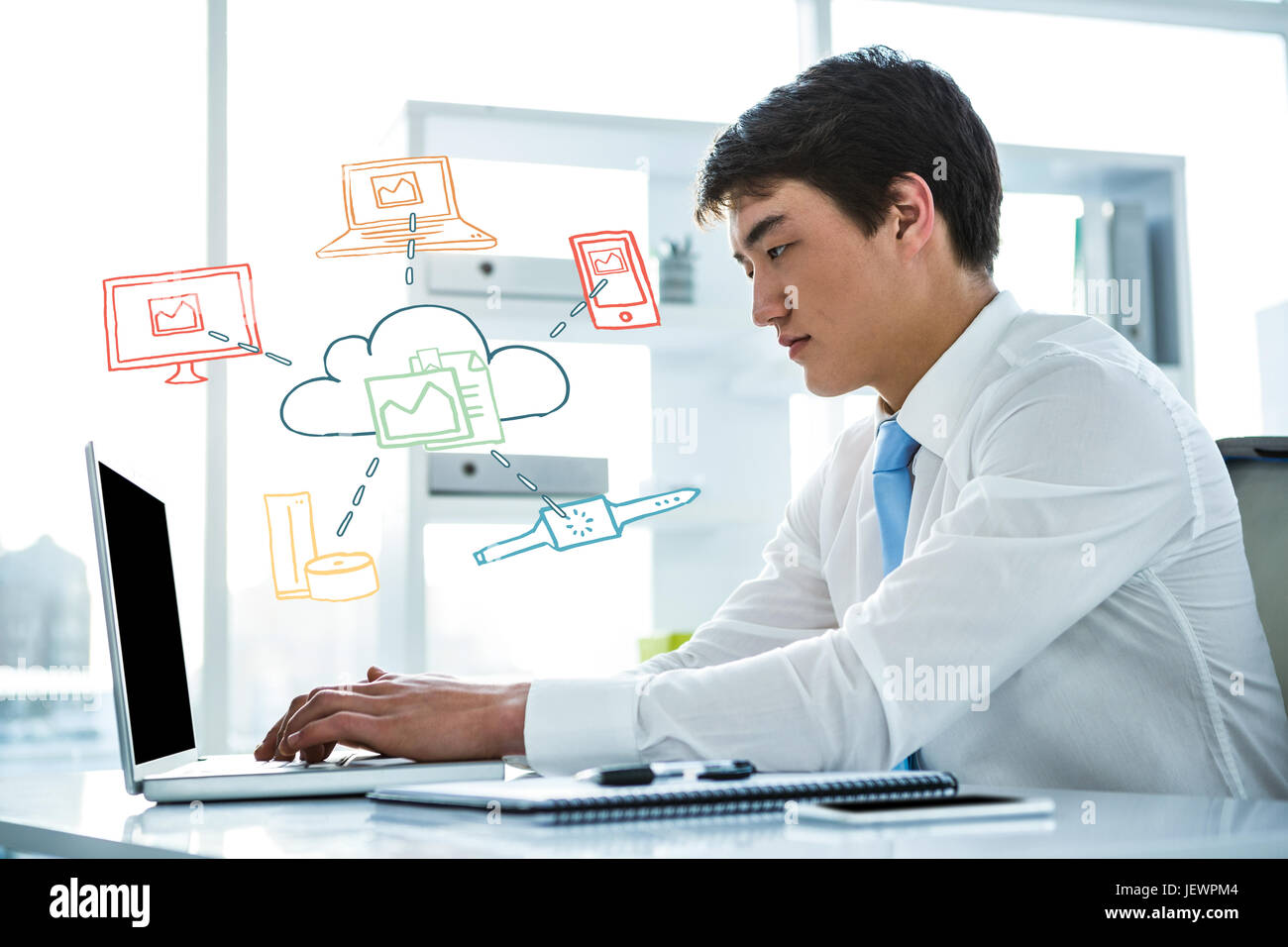 Cloud computing tablet workplace hi-res stock photography and images ...