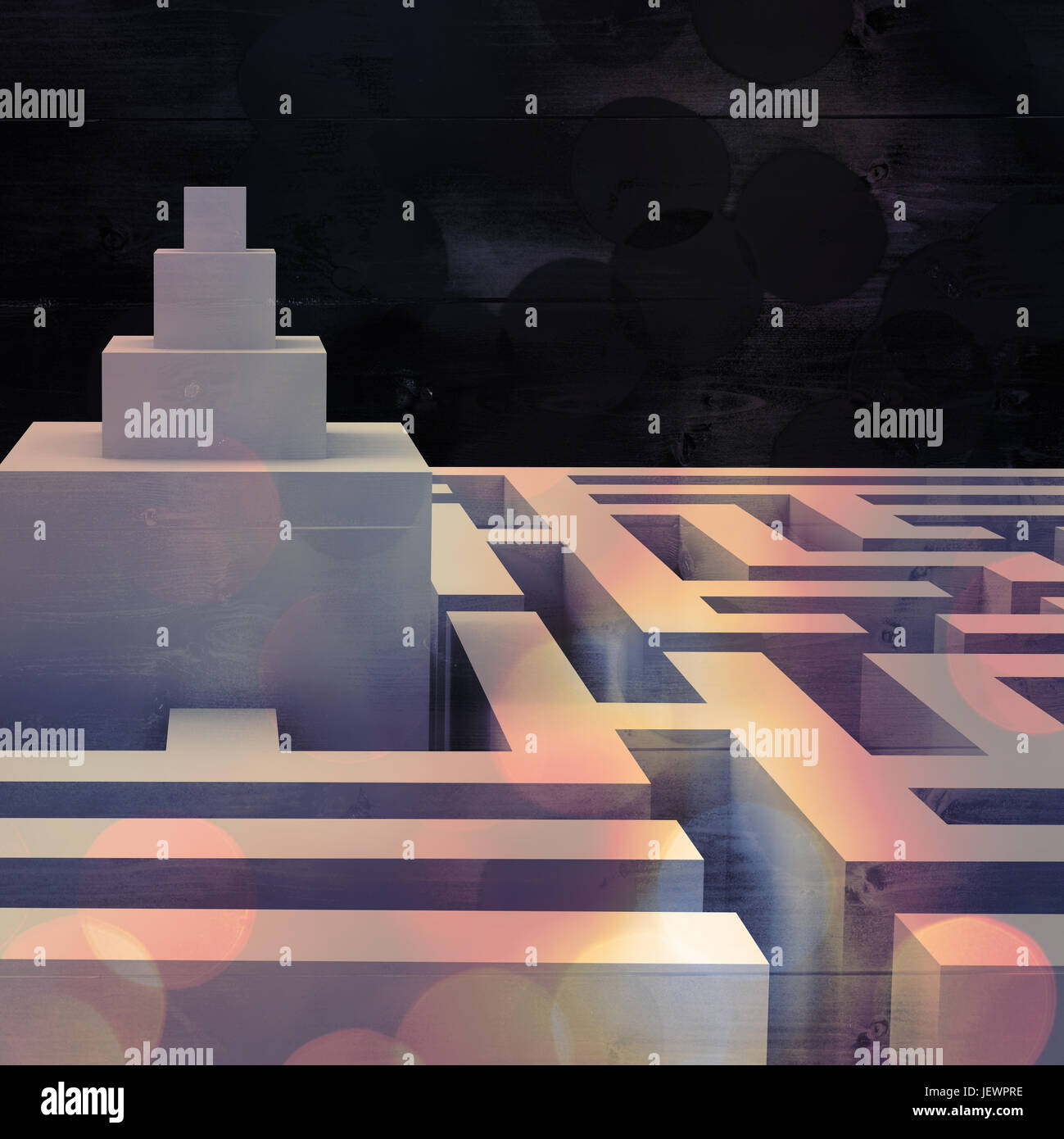 Composite image of maze Stock Photo - Alamy