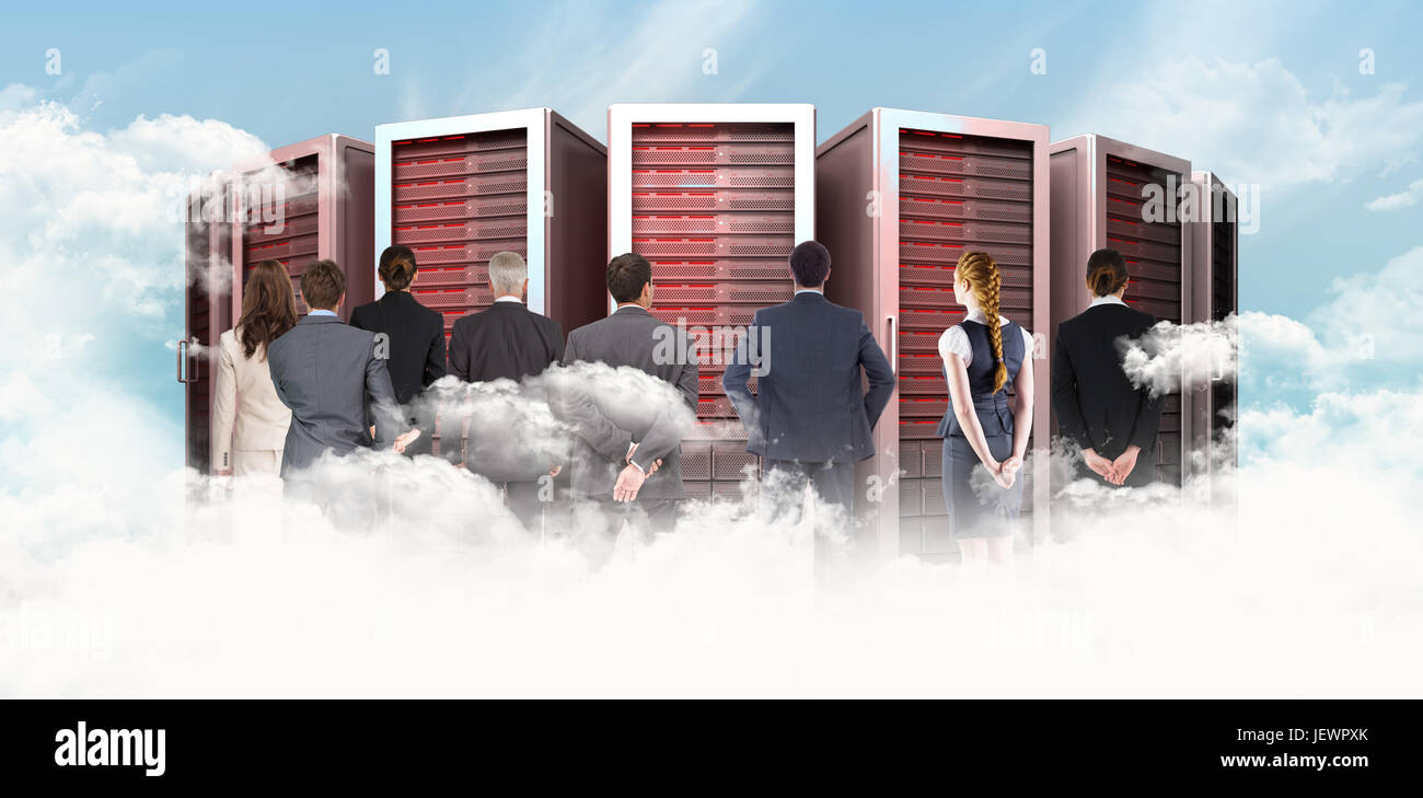 Team data center coworkers hi-res stock photography and images - Alamy