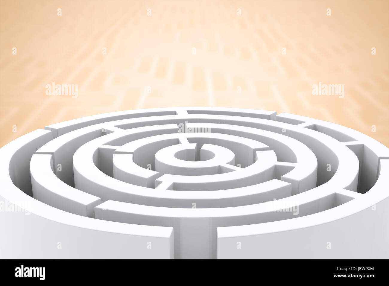 Composite image of circle maze Stock Photo - Alamy