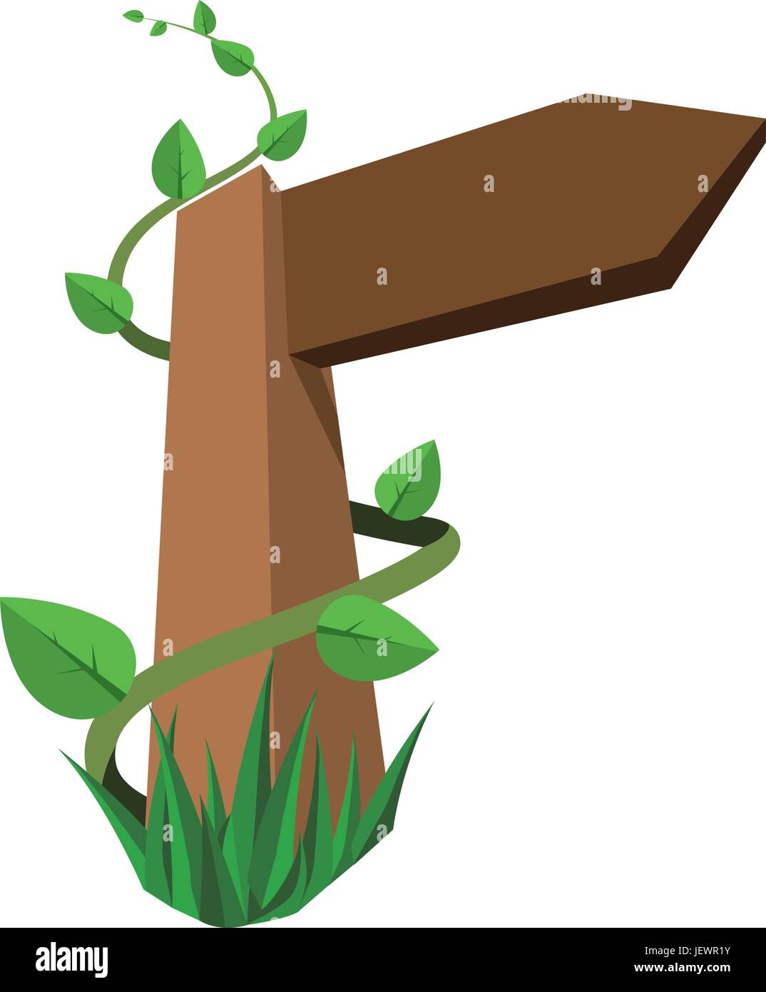 Blank wooden signpost Stock Vector Image & Art - Alamy