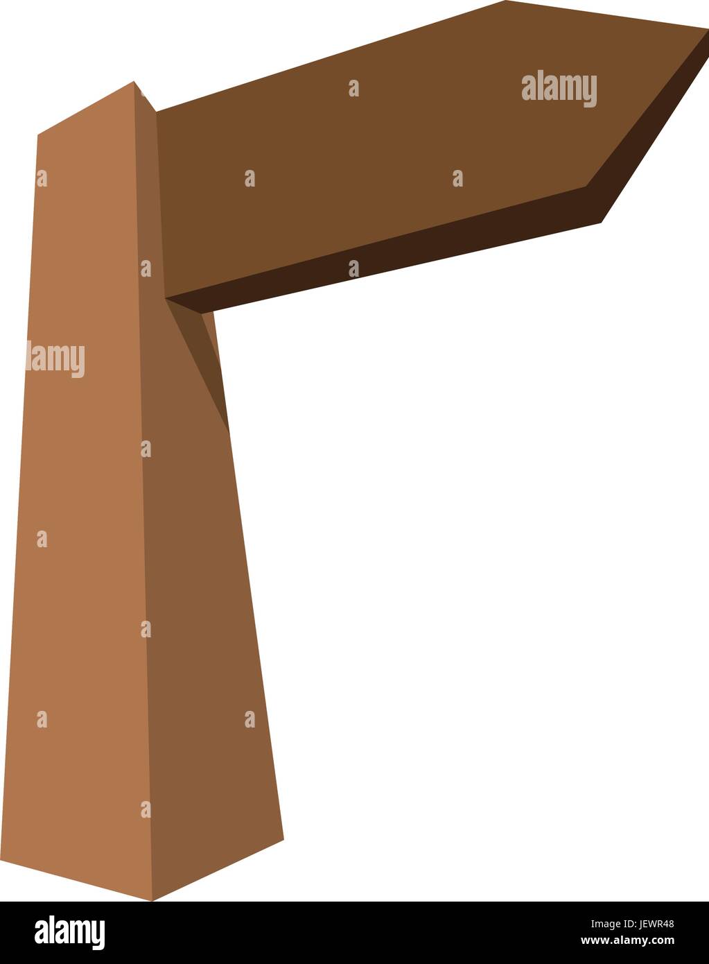 Blank wooden signpost Stock Vector Image & Art - Alamy