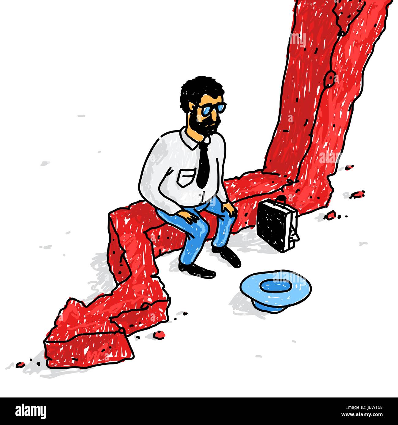 Financial Crisis Vector Stock Vector Image & Art - Alamy