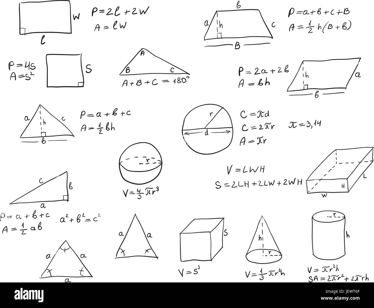 Mathematical equations white board hi-res stock photography and images ...