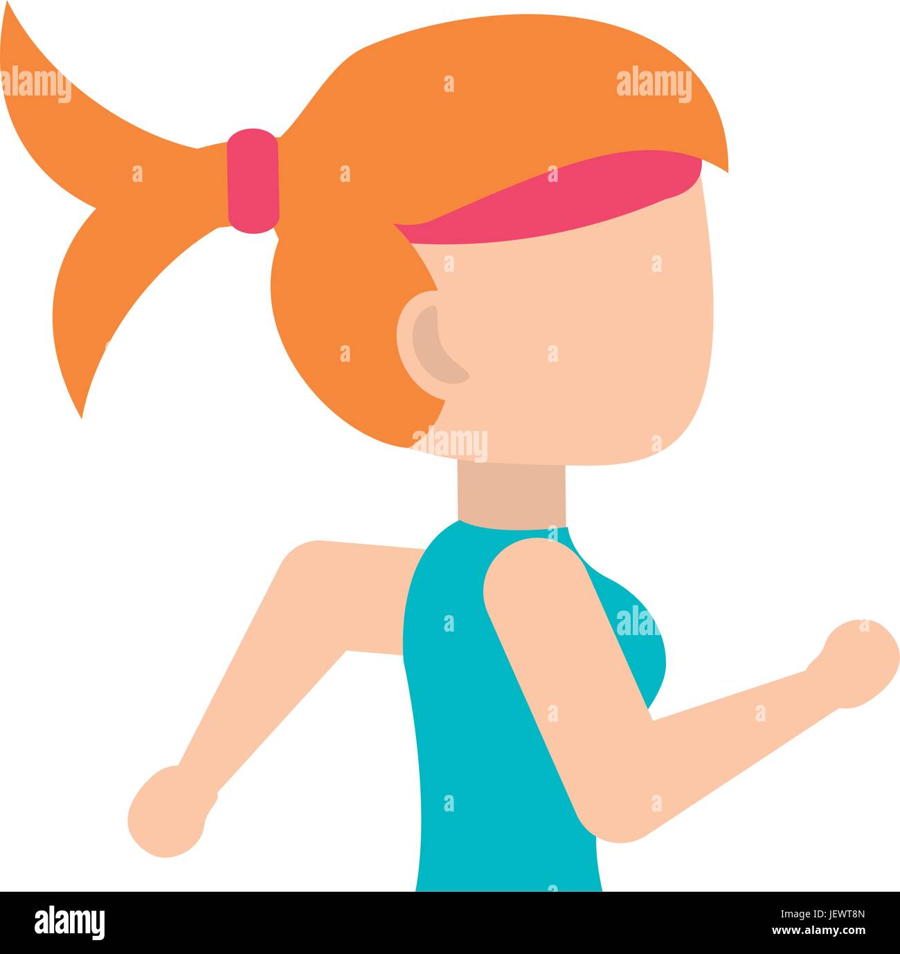 Woman running cartoon Stock Vector Image & Art - Alamy
