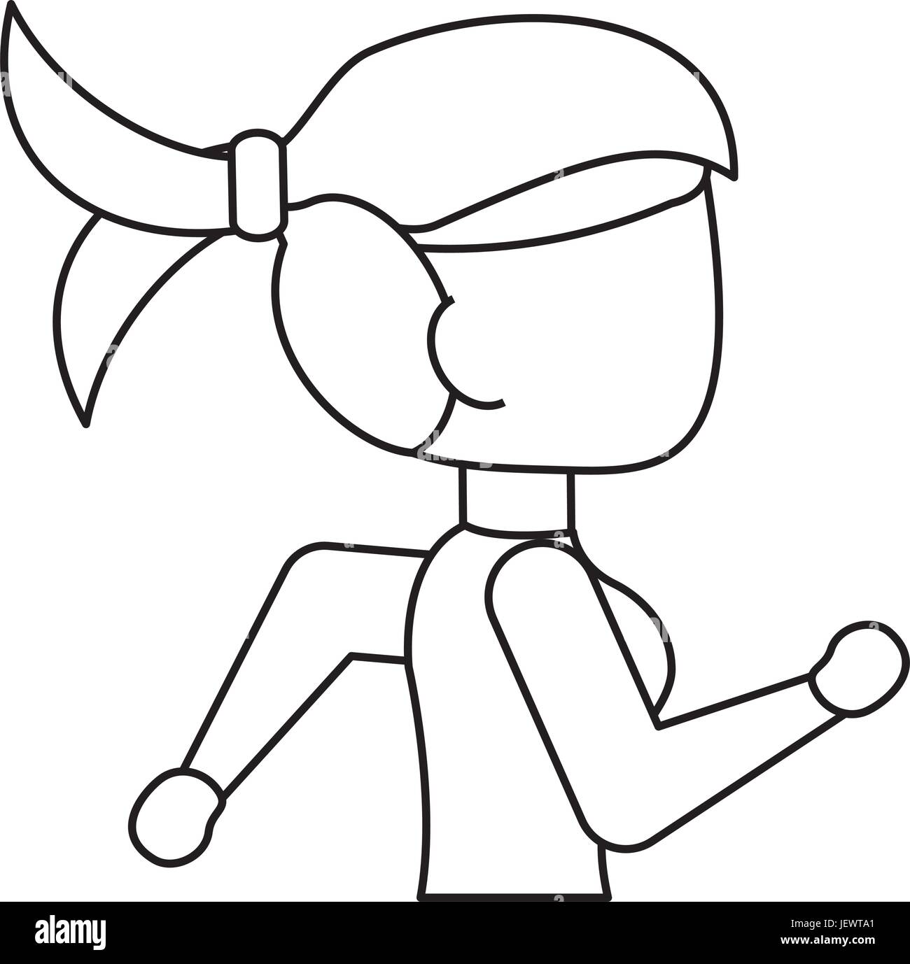 Woman running cartoon Stock Vector Image & Art - Alamy