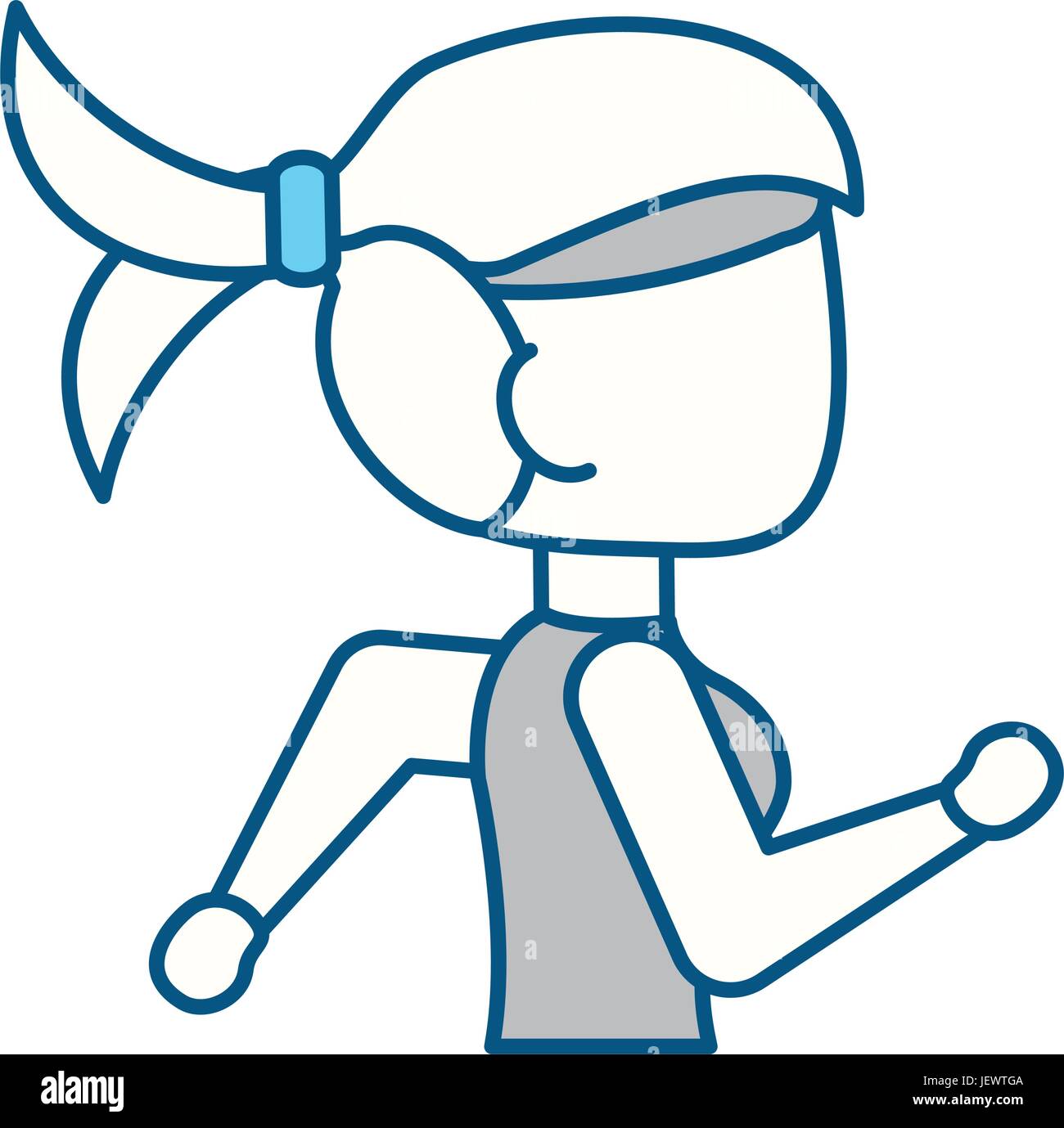 Woman running cartoon Stock Vector Image & Art - Alamy