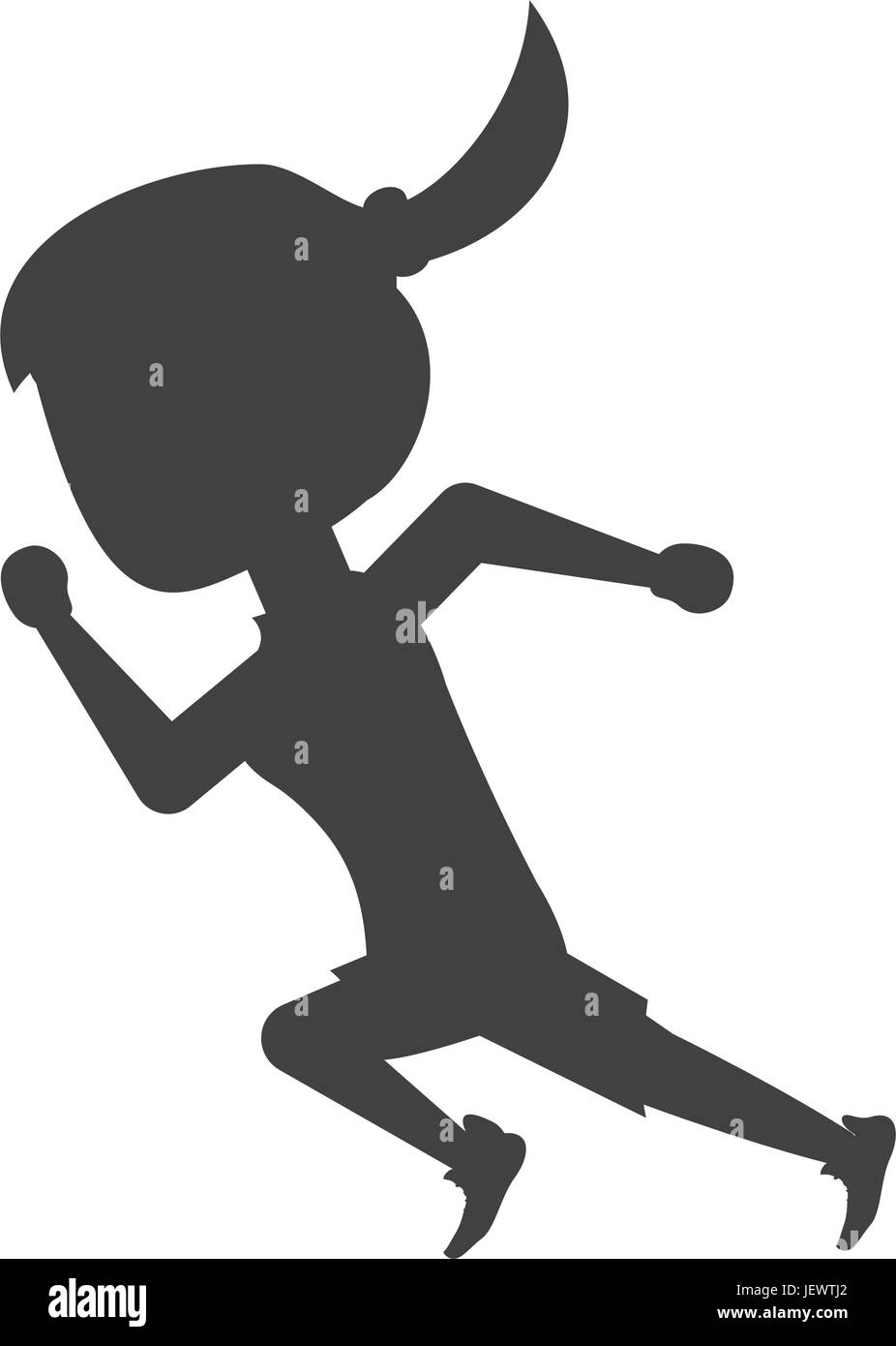 Woman running cartoon Stock Vector Image & Art - Alamy