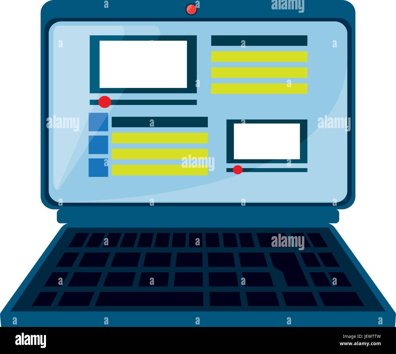 isolated portable laptop Stock Vector Image & Art - Alamy