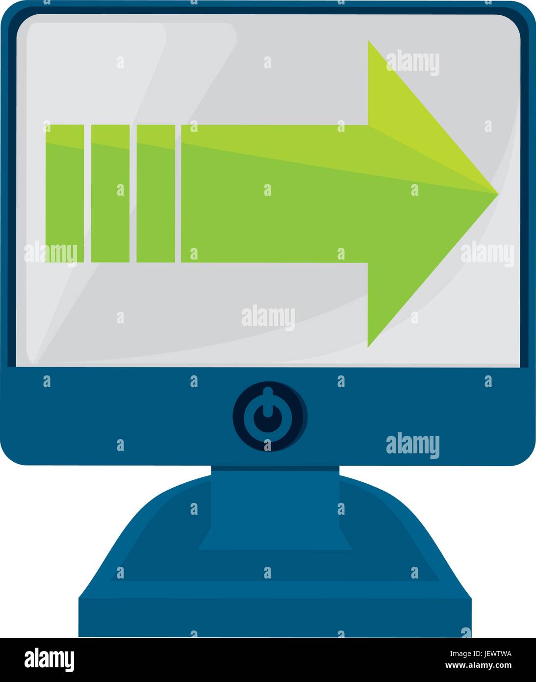 Modern office workspace green screen Stock Vector Images - Alamy