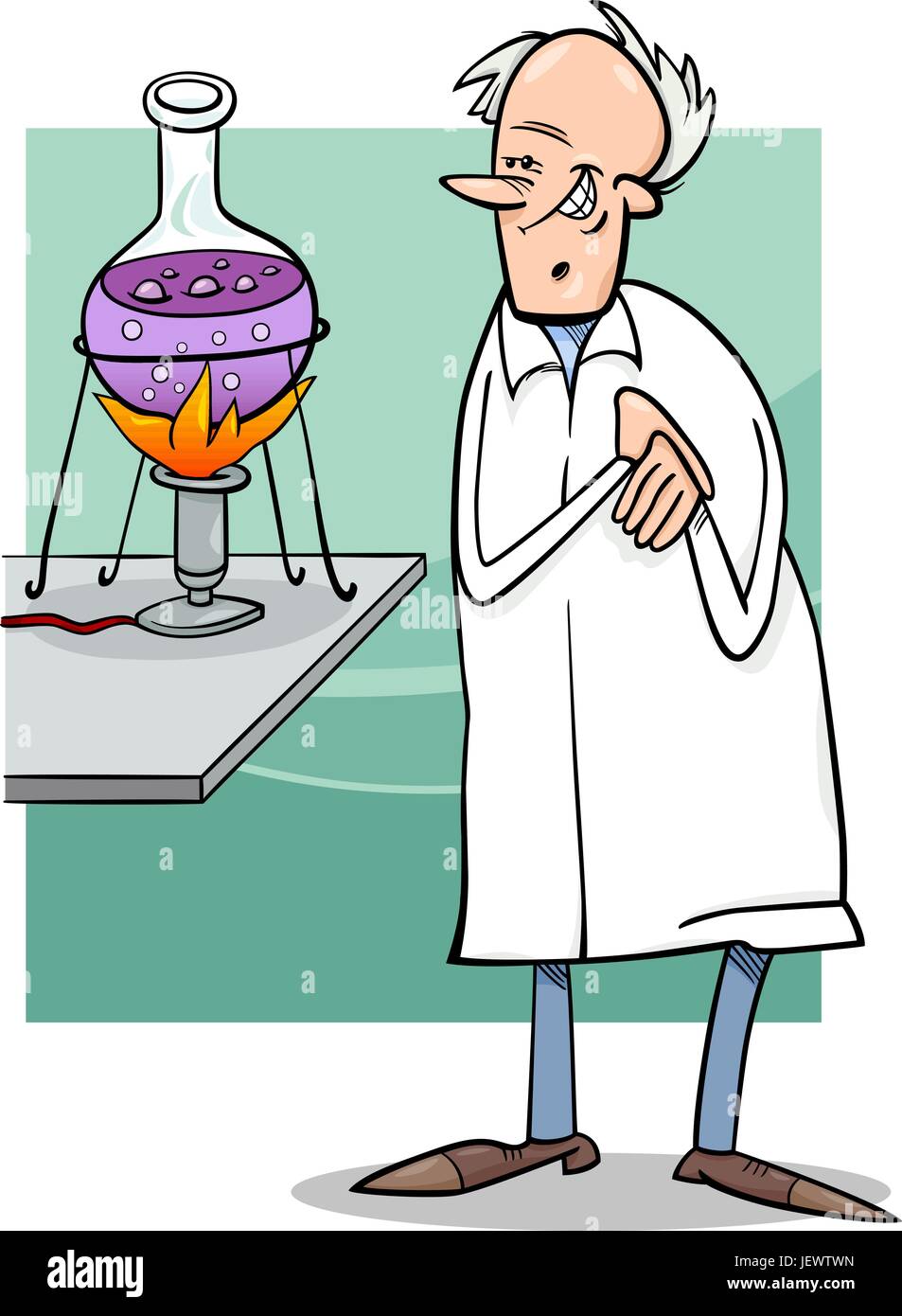 Scientist laboratory comic hi-res stock photography and images - Alamy