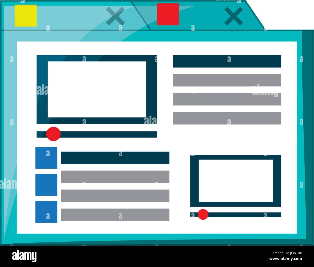 isolated simple browser window Stock Vector Image & Art - Alamy