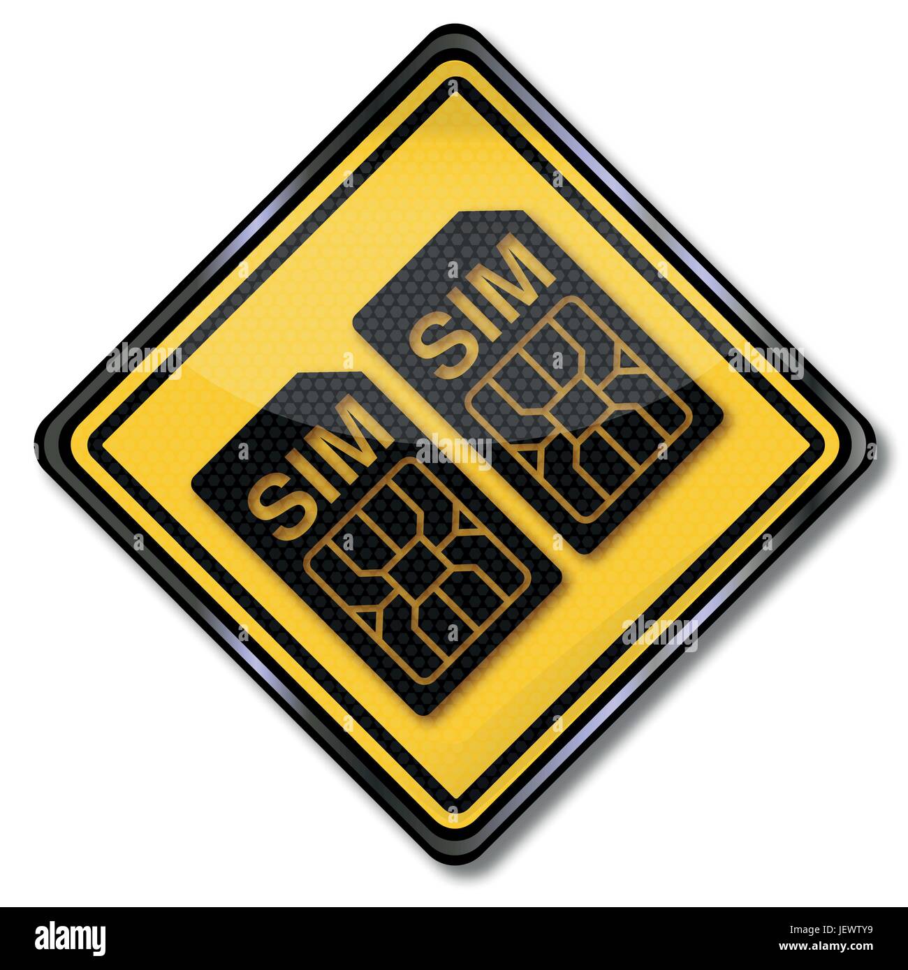 sign two simcards Stock Vector Image & Art - Alamy