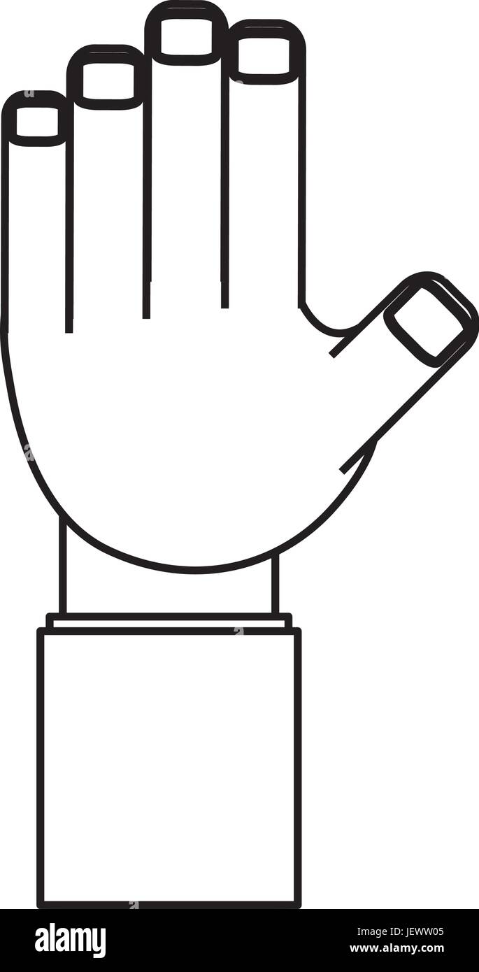 isolated web hand connection Stock Vector Image & Art - Alamy