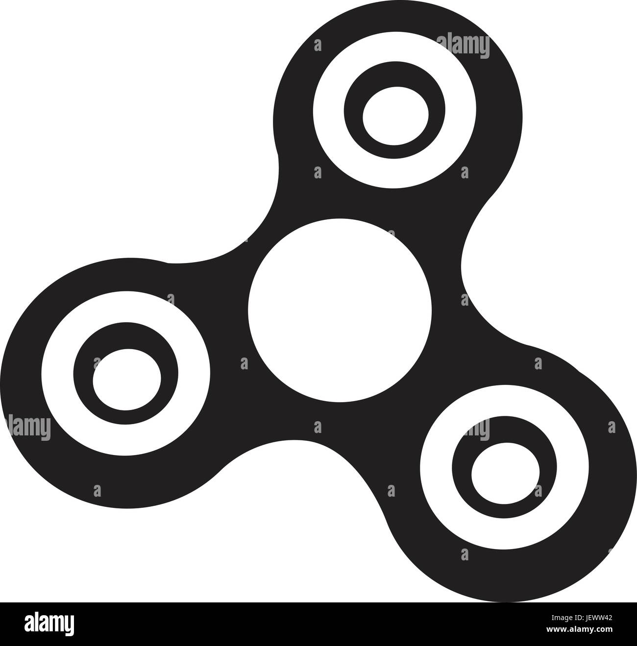 Isolated fidget spinner silhouette Stock Vector Image & Art - Alamy