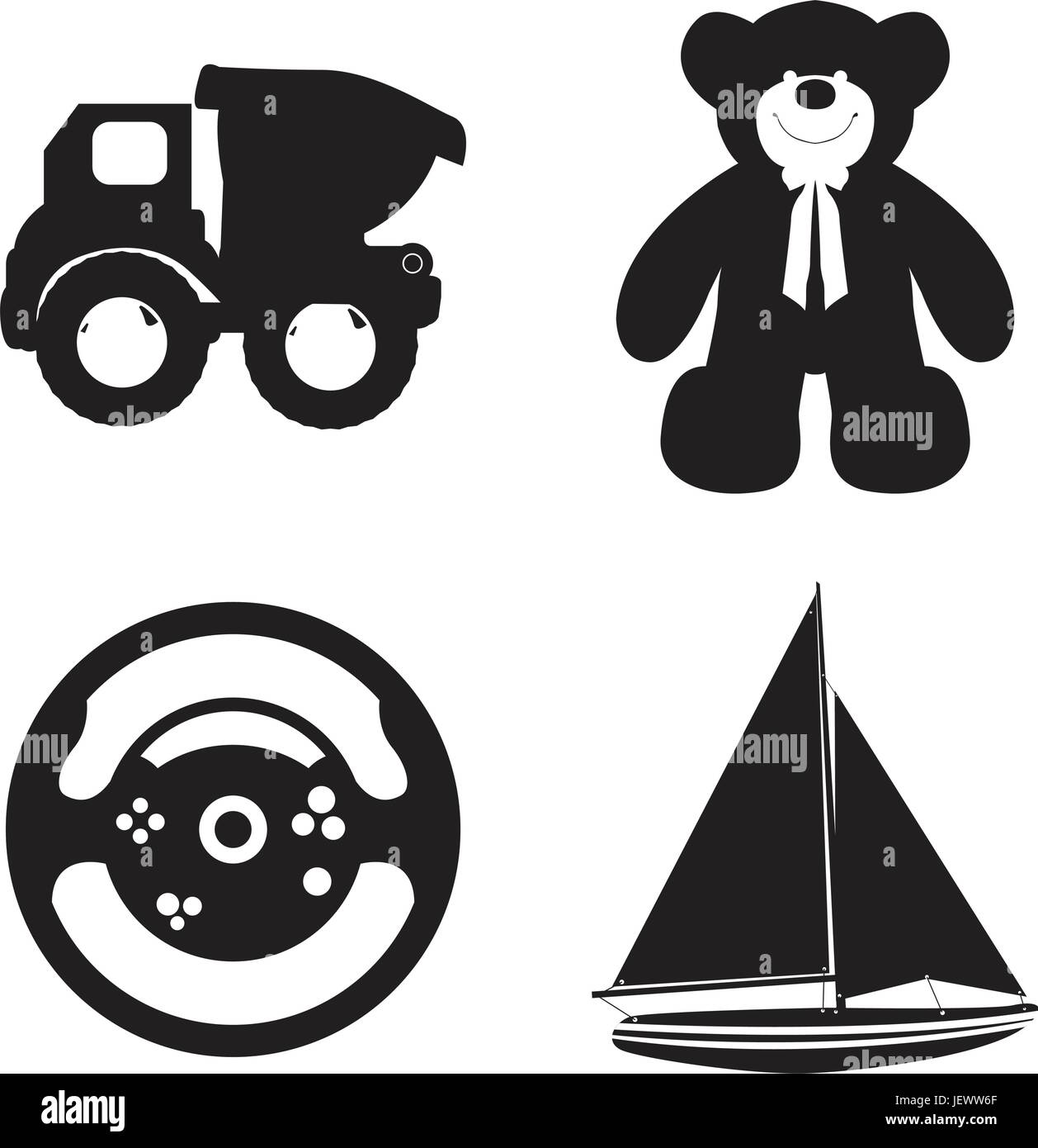 Set of toys Stock Vector Image & Art - Alamy