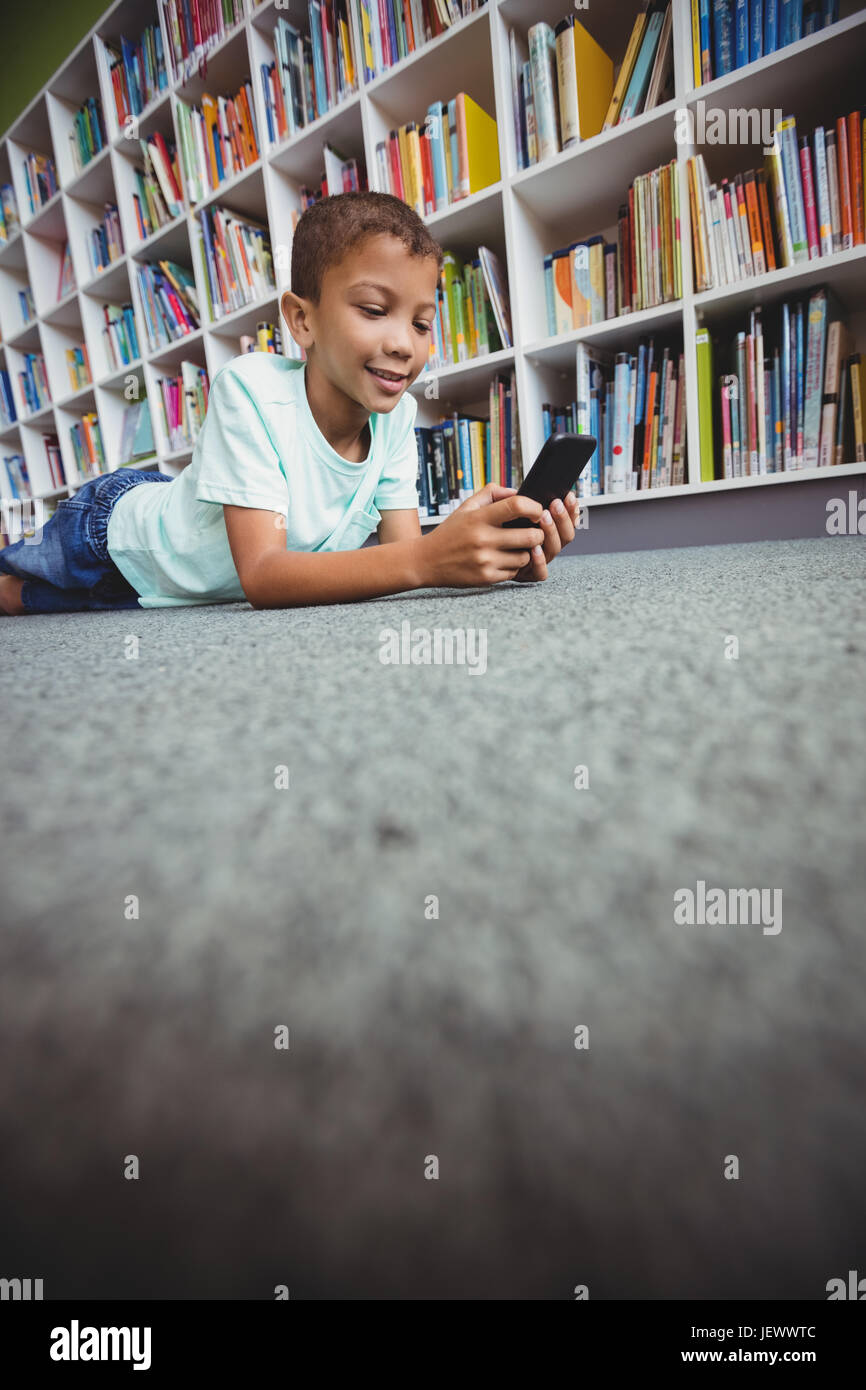 Little boy using a smartphone Stock Photo - Alamy