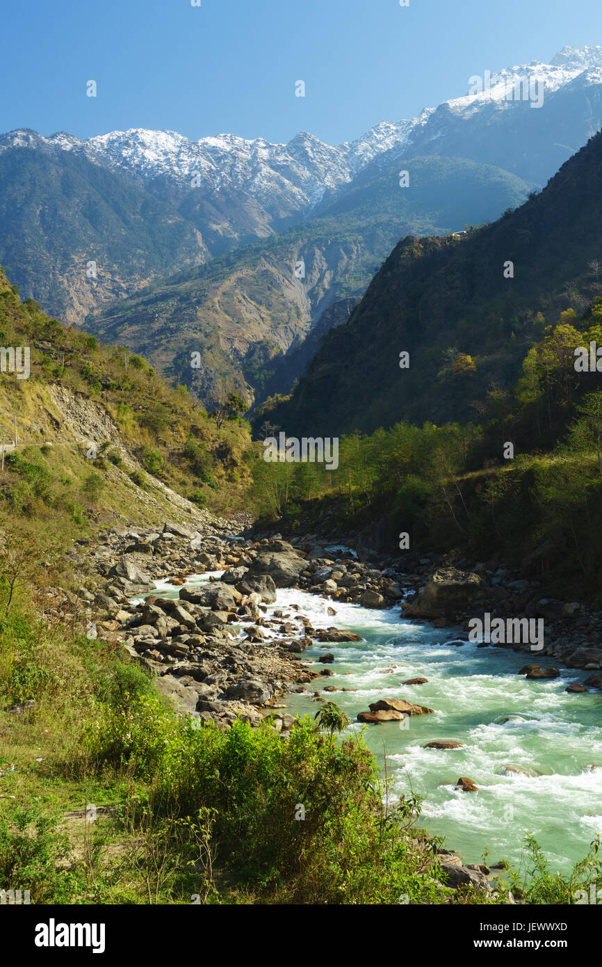 Marsyangdi River Valley High Resolution Stock Photography and Images ...