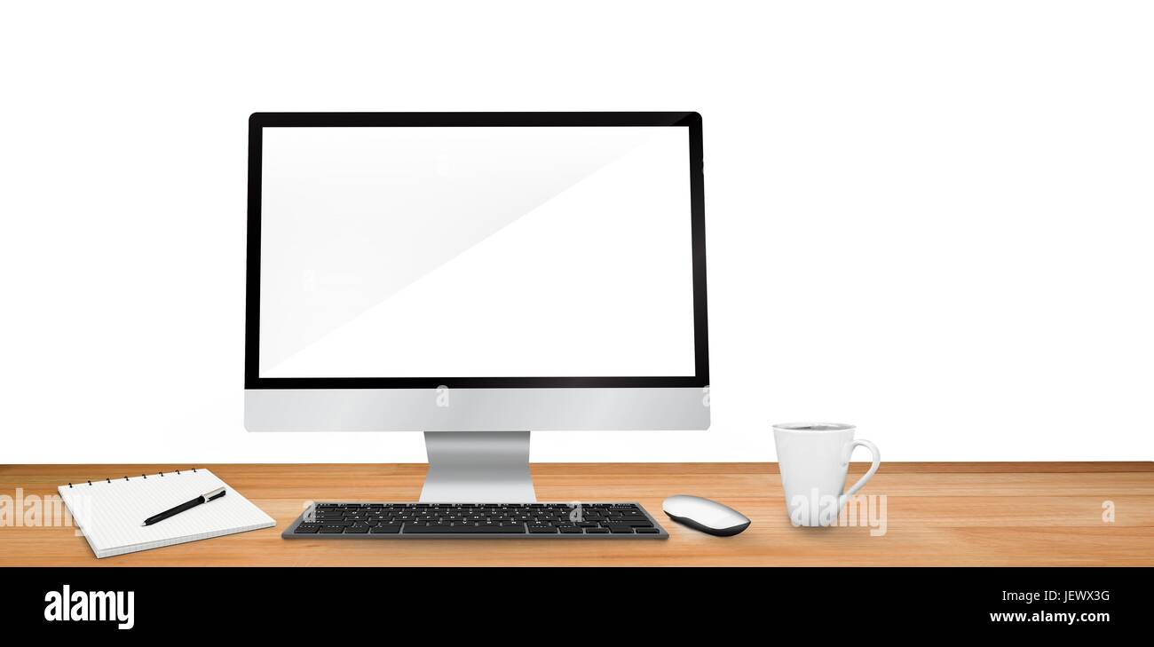 Composite image of virtual desk Stock Photo - Alamy