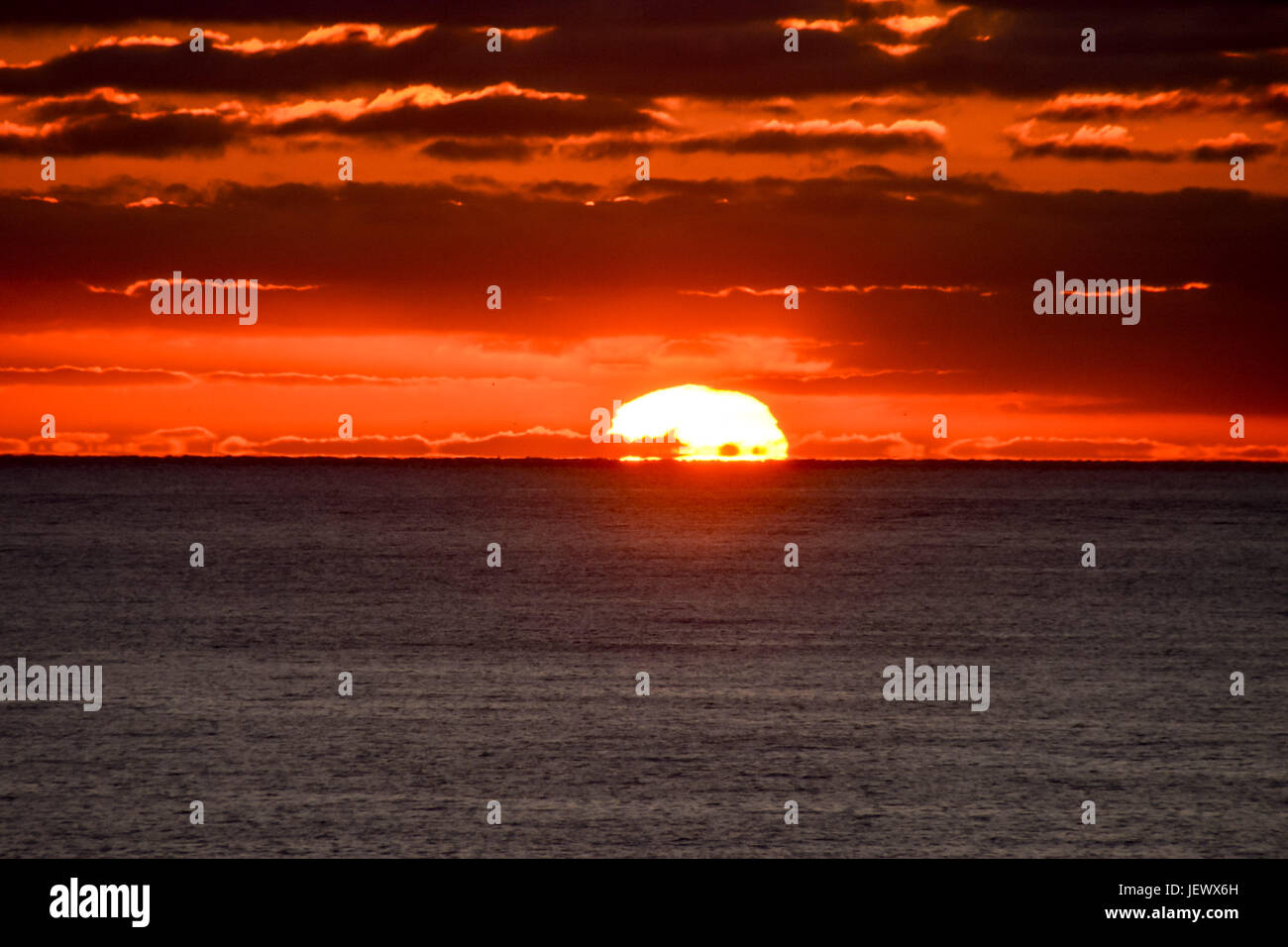 Beautiful Colored Sunset Stock Photo - Alamy