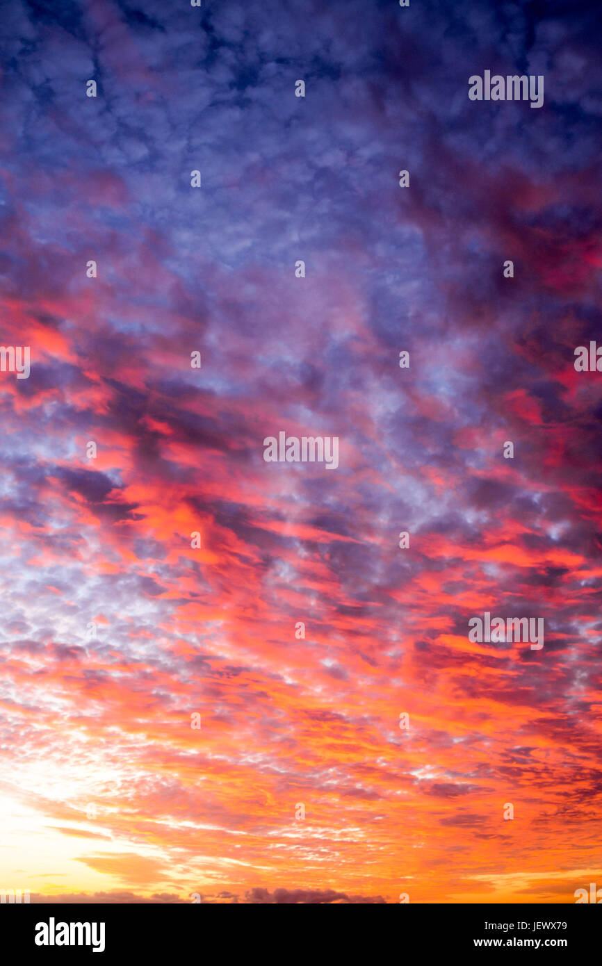 Colored Clouds at Sunset Stock Photo - Alamy