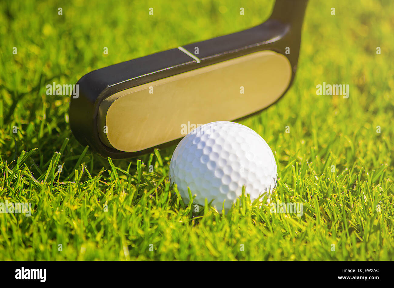 shoting a golf ball Stock Photo - Alamy