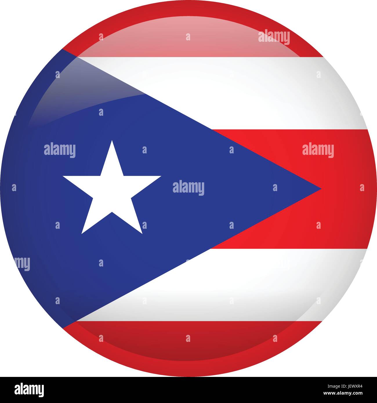 Isolated flag of Puerto Rico Stock Vector Image & Art - Alamy