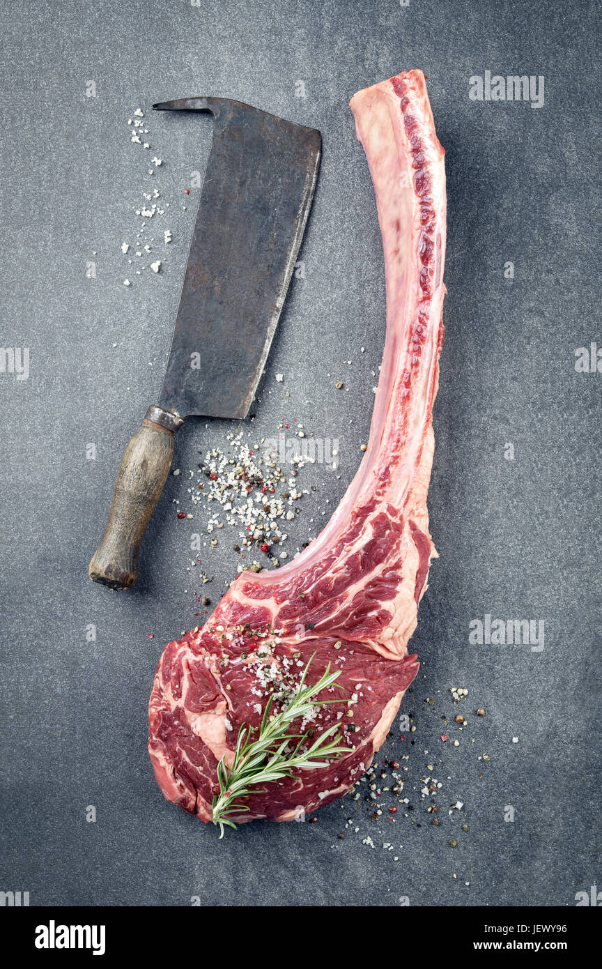 Dry Aged Tomahawk Steak Stock Photo - Alamy