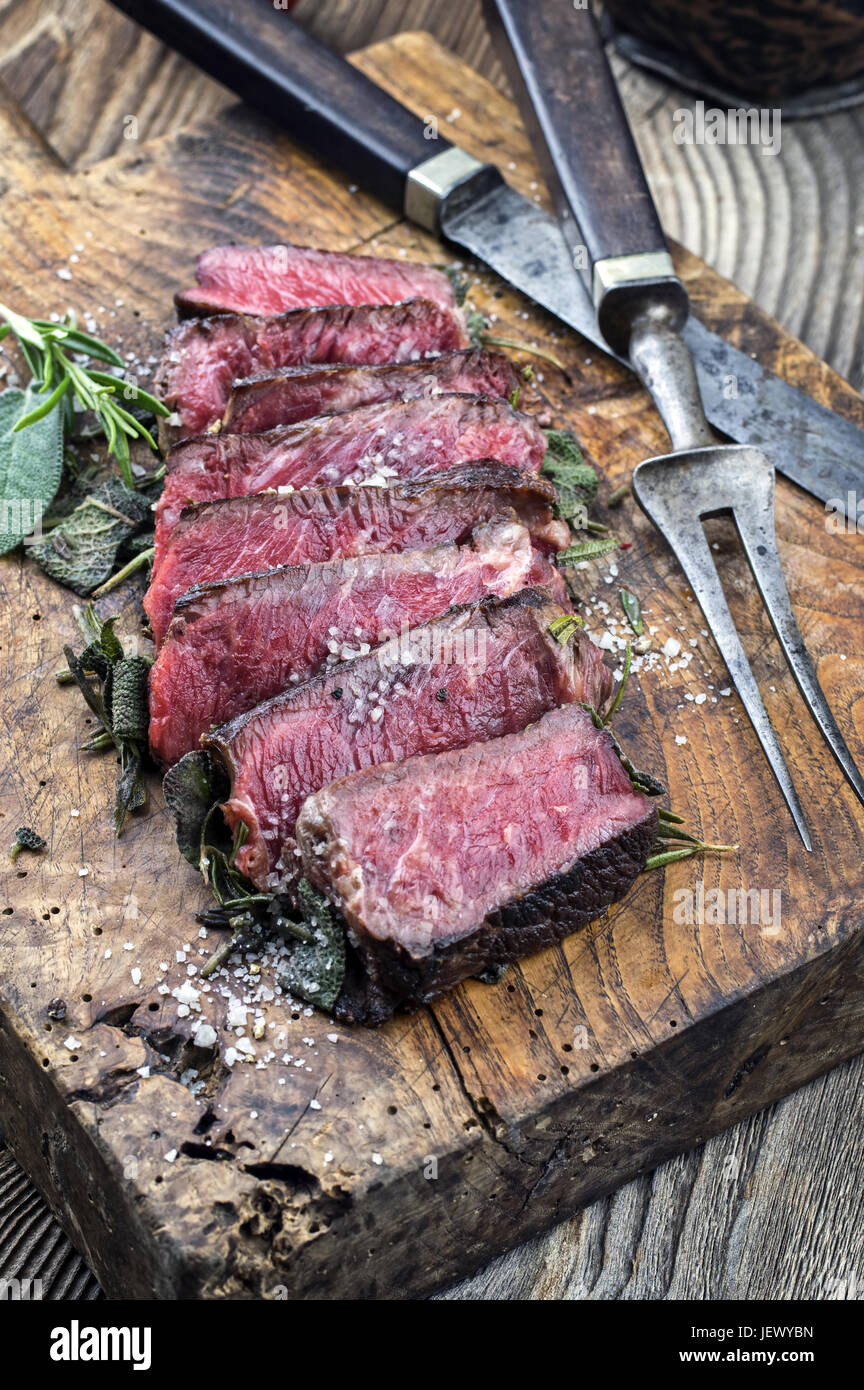 Dry Aged Barbecue Tagliata Stock Photo - Alamy