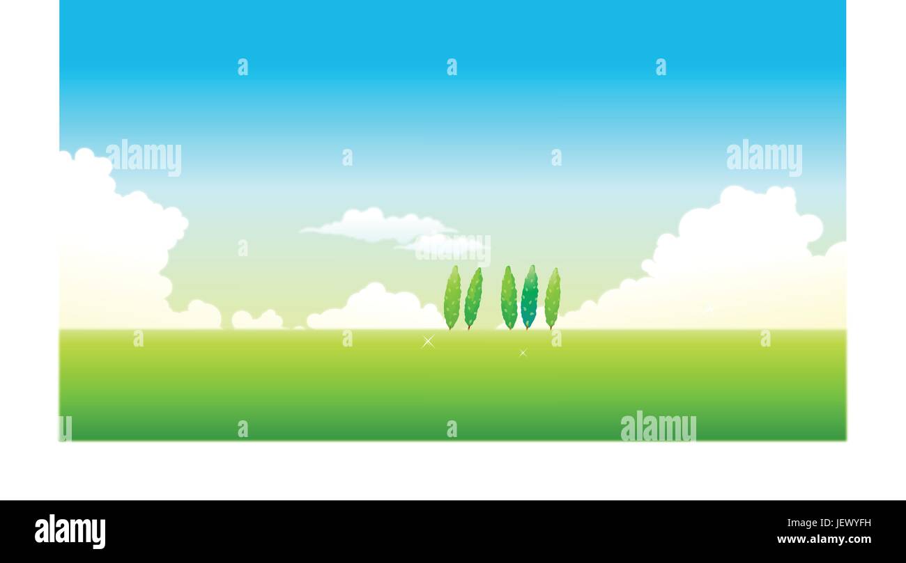 Horizontal colour color landscape image Stock Vector Images - Alamy