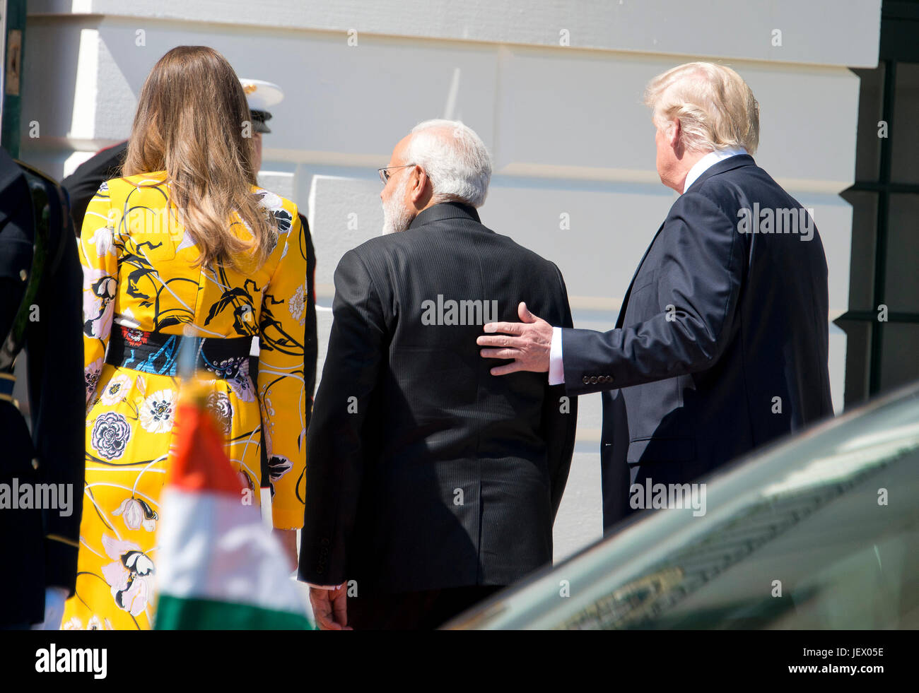 United States President Donald J. Trump and first lady Melania Trump ...